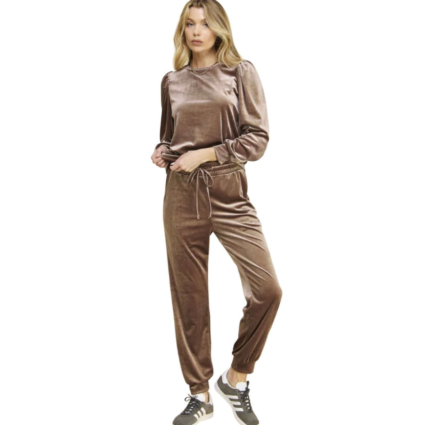 Women's Glam Velour Track Suit Made in USA